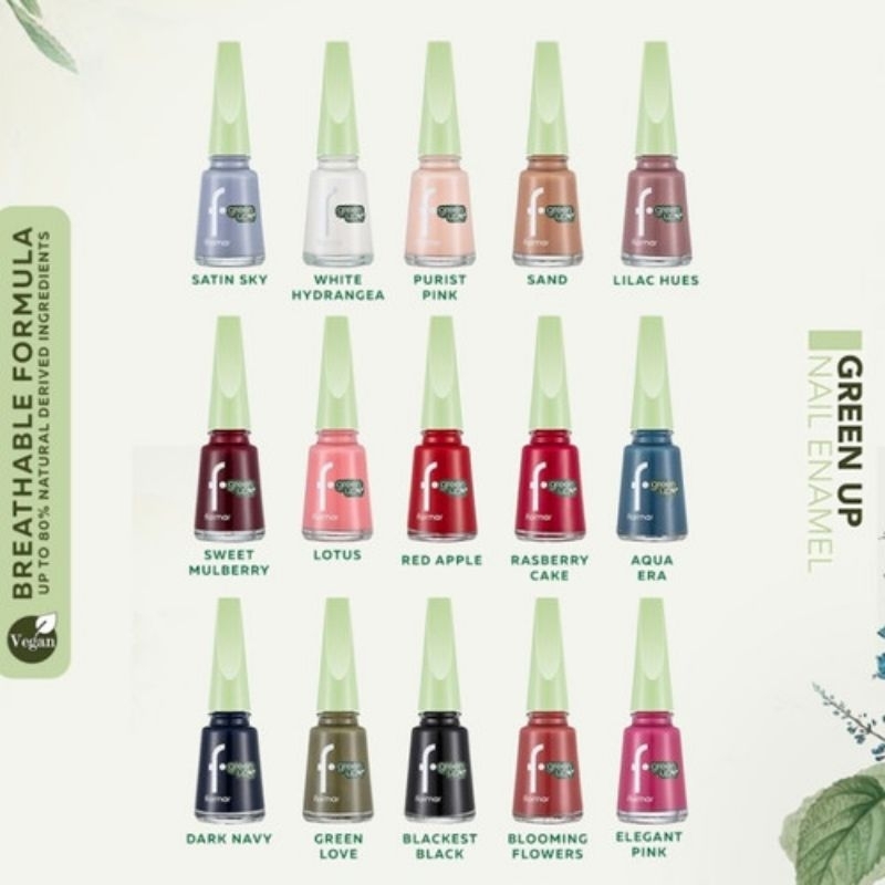 Jual Kutek Flormar Green Up Breathing Vegan New Series | Shopee Indonesia