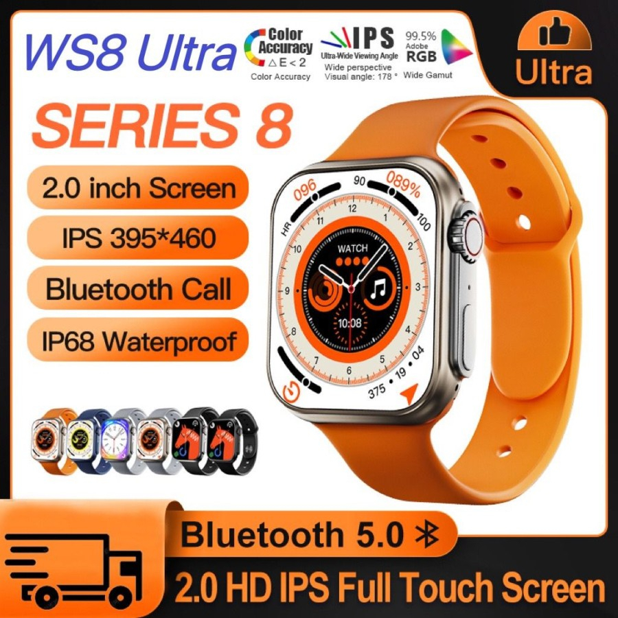Jual DENNOS WS8 Ultra Series 8 S8 Smart Watch 49mm 1: 1 casing 2.0 inch | Shopee Indonesia