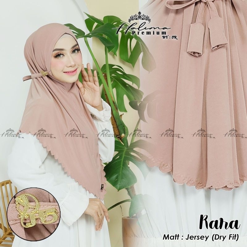 Jual jilbab instant jersi rara by halima hijab / bergo rara jersi | Shopee Indonesia