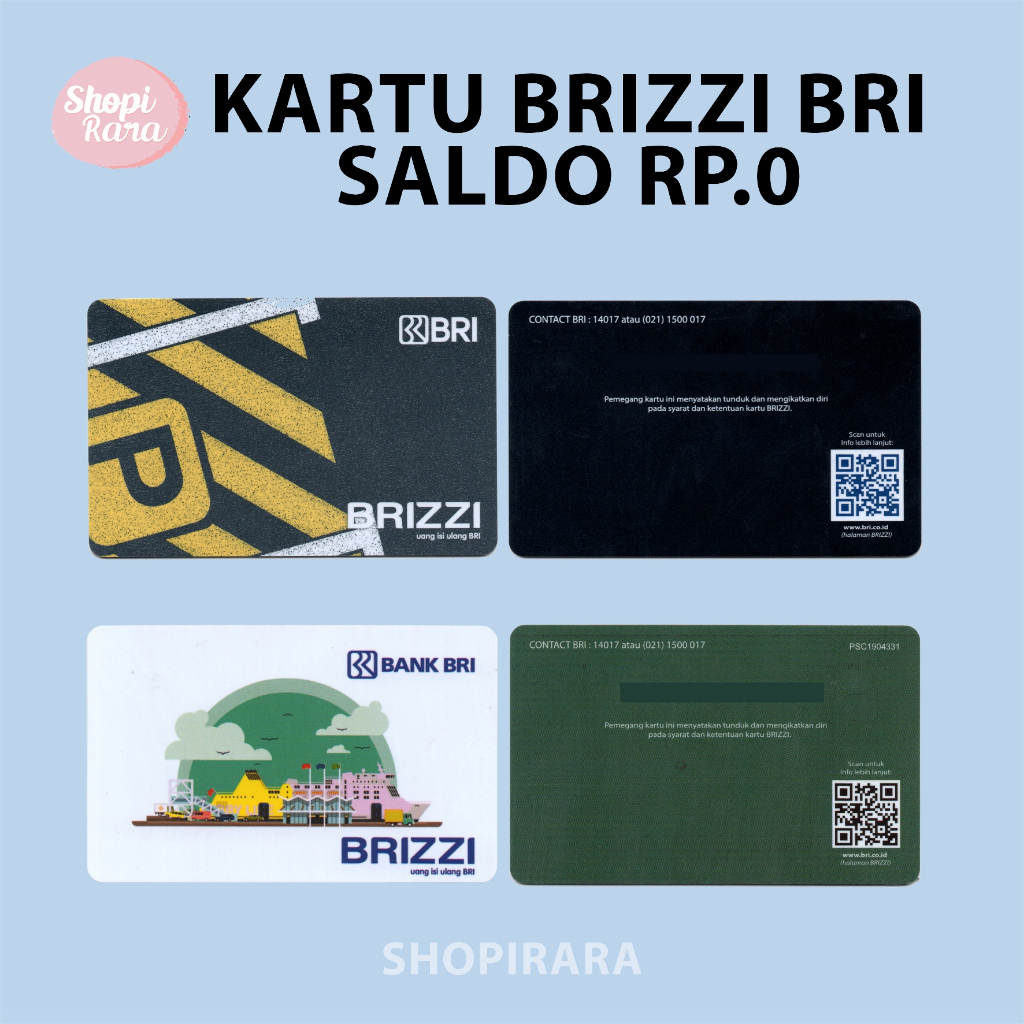 Jual KARTU BRIZZI BRI ORI SALDO RP.0 | Shopee Indonesia