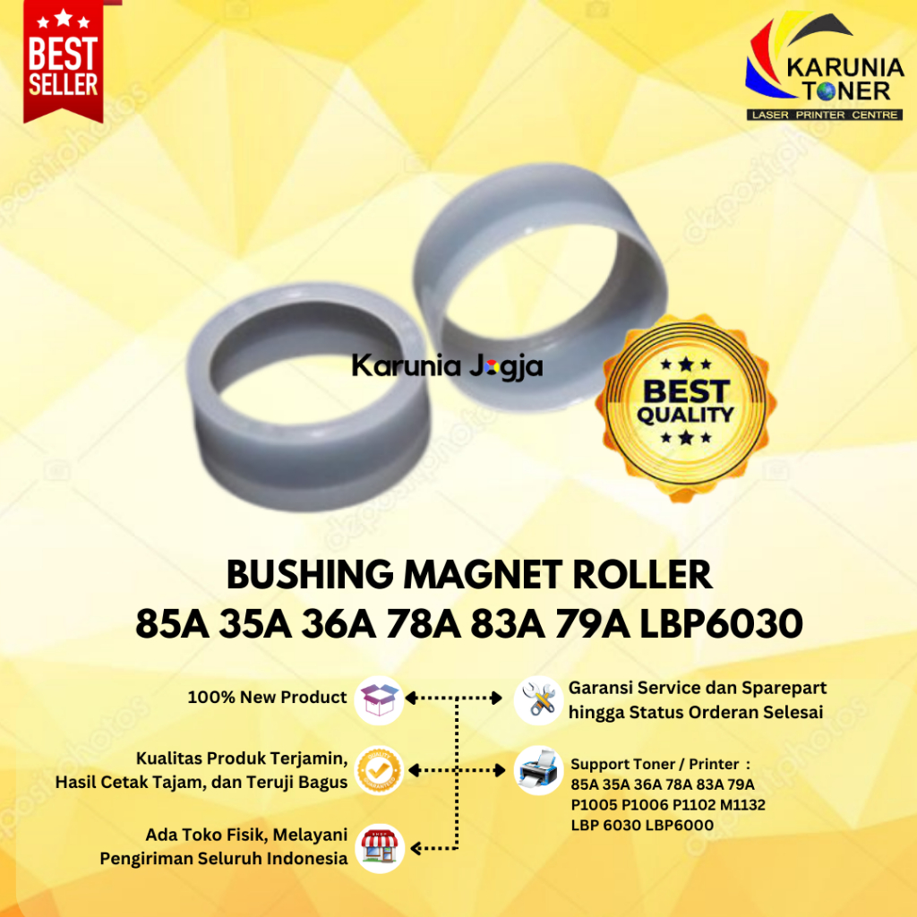 Jual Bushing Magnet Roller 85A 35A 36A 78A 83A 79A LBP6030 for Laserjet ...