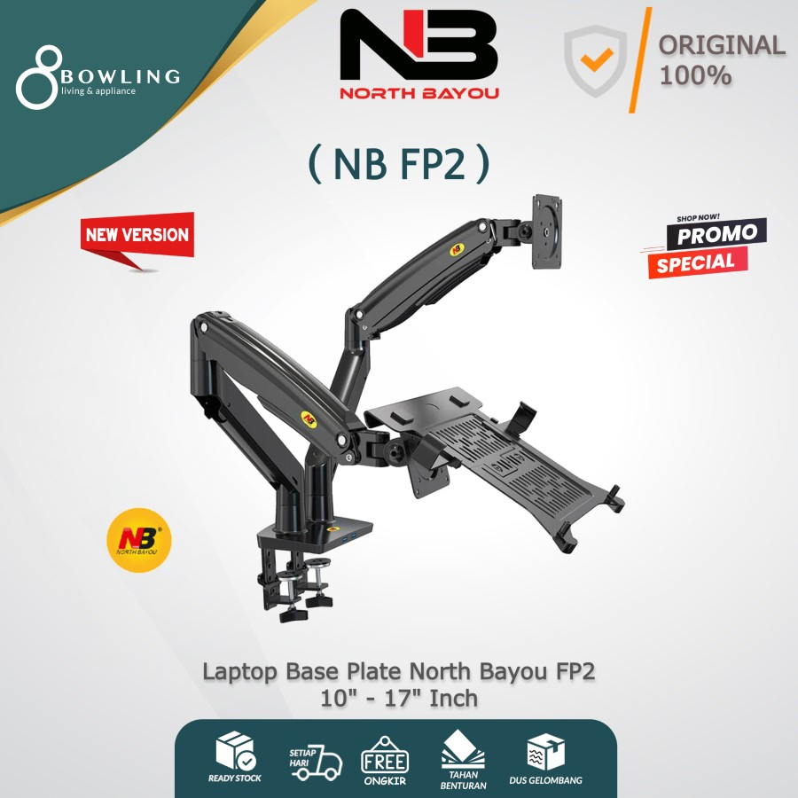 Jual Bracket Laptop North Bayou FP2 10 - 17 Inch Tray Dudukan Laptop ...