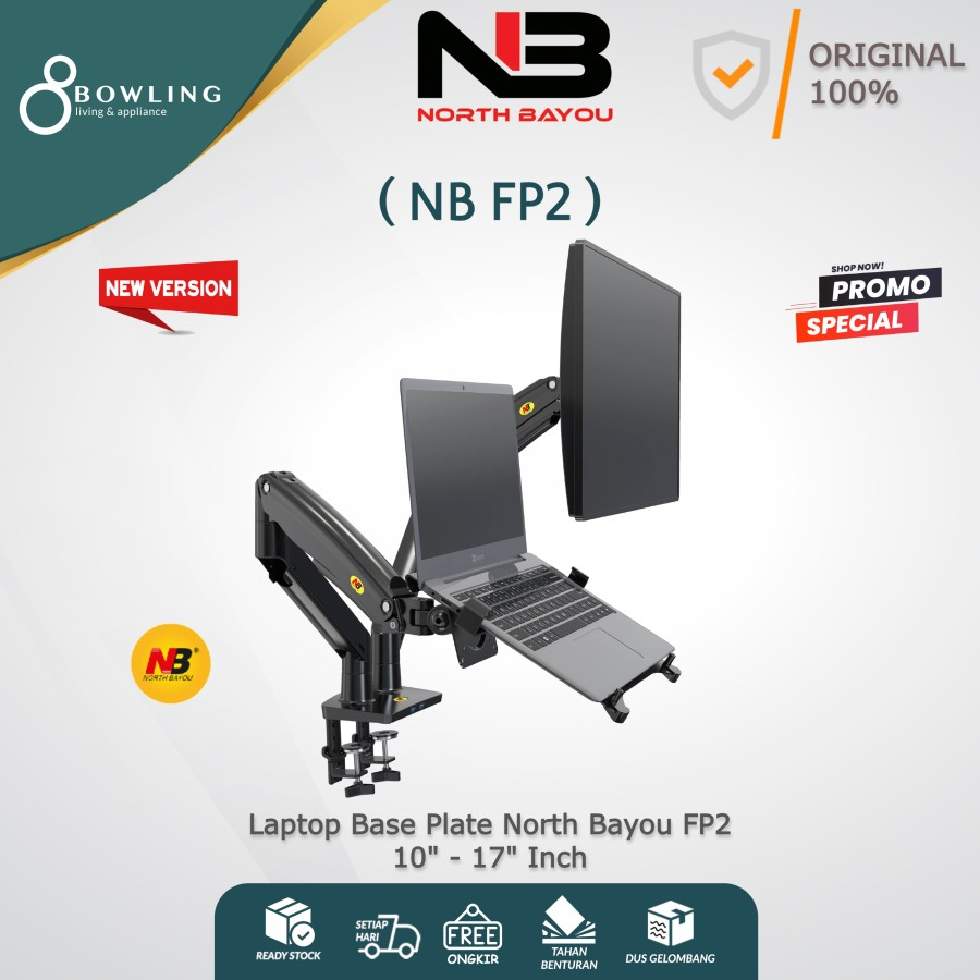 Jual Bracket Laptop North Bayou FP2 10 - 17 Inch Tray Dudukan Laptop ...