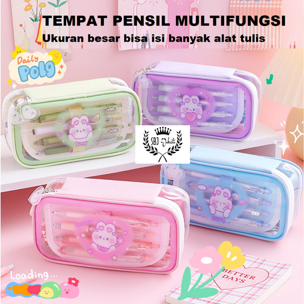 Jual Tempat pensil Kotak Pensil anak perempuan cewek waterproof Happy ...