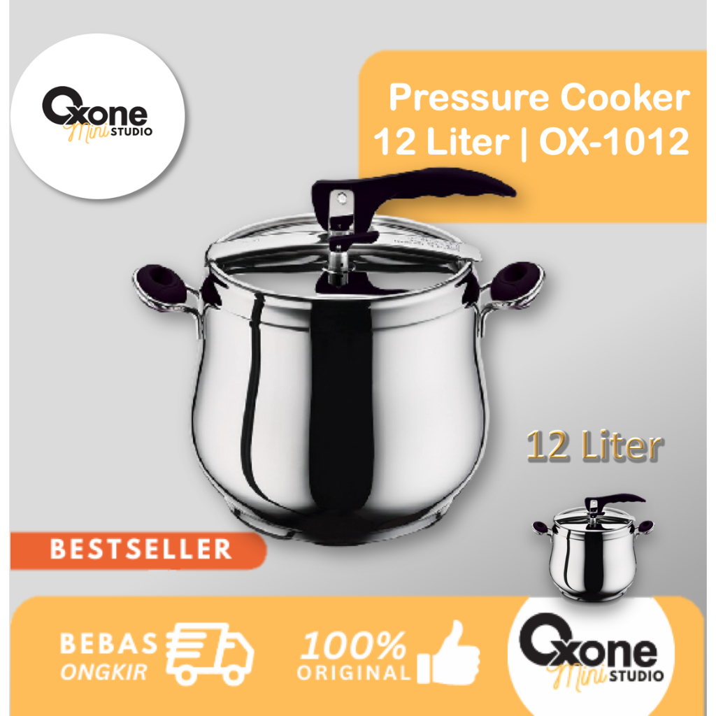 Jual OXONE OX-1012 Presto Pressure Cooker 12L | Stainless steel Presto OX1012 | Shopee Indonesia