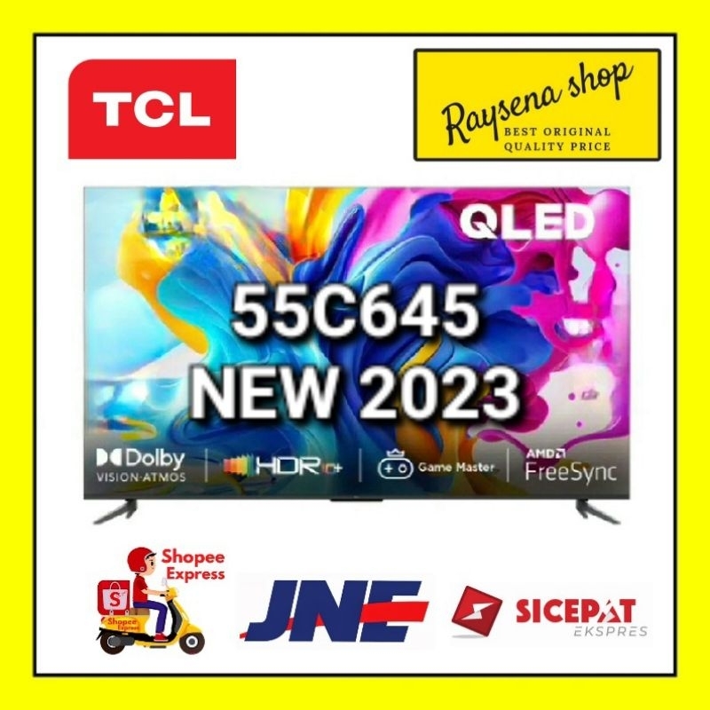 Jual TCL 55 inch QLED Google TV 4KUHD- HDR 10+-Dolby Atmos&Vision - 55C645 | Shopee Indonesia