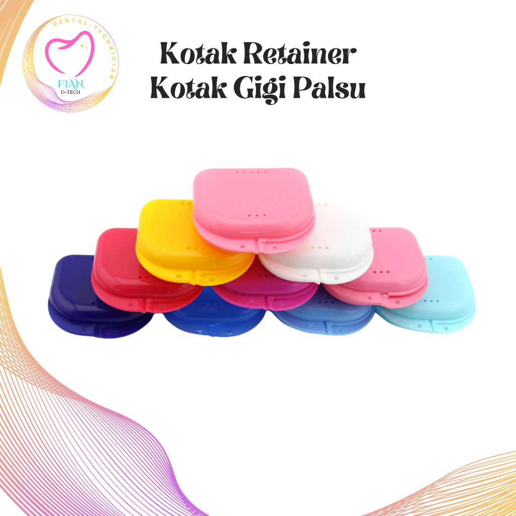 Jual Kotak Retainer Kotak Gigi Palsu Denture Box Tempat Wadah Gigi ...