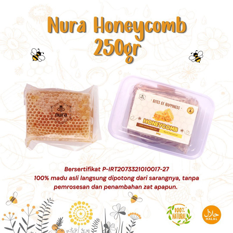 Jual Sarang Madu Honeycomb 250gr - 300gr - Melifera - Madu Asli Murni ...