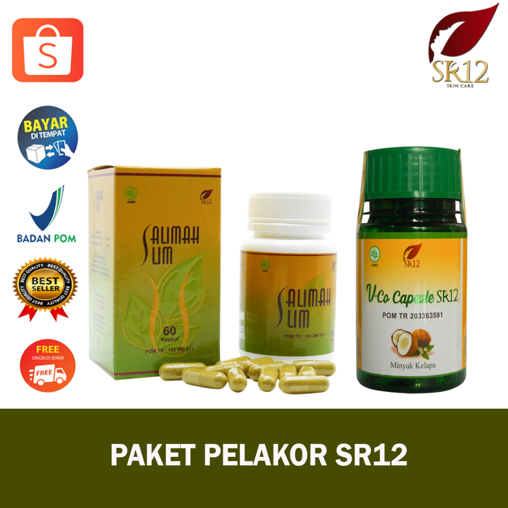 Jual PAKET PELAKOR SR12 (PELUNTUR LEMAK KOTOR) | V-C0 CAPSULE SALIMAH ...