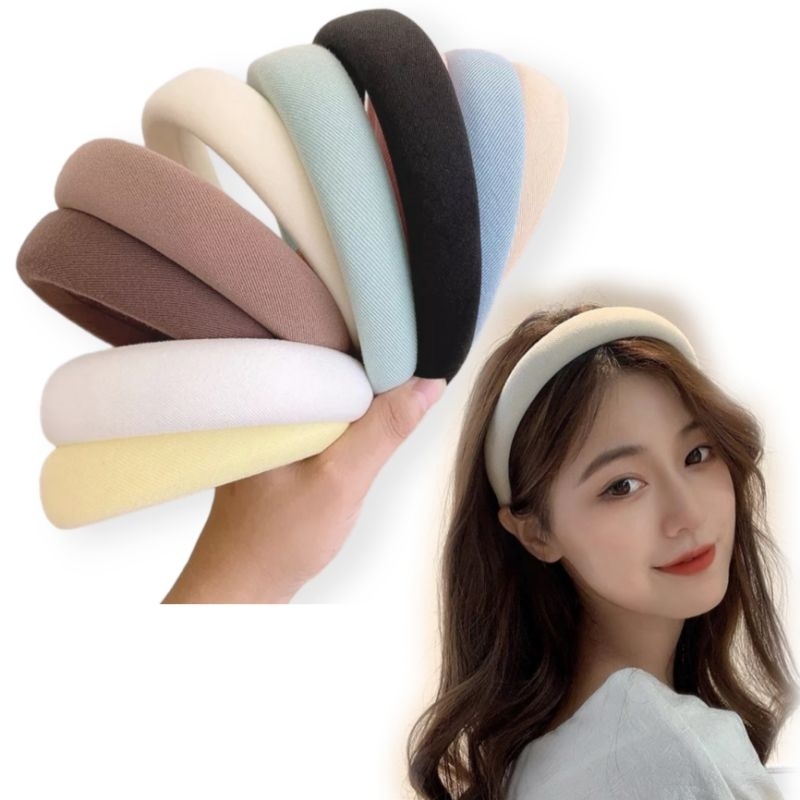 Jual Bando Korea Fluffy Foam Korean Headband Hairband Bando Empuk Busa ...