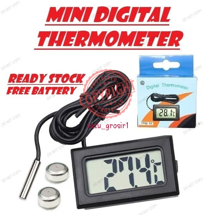 Jual Mini Digital Thermometer Termometer Waterproof Mini Digital ...