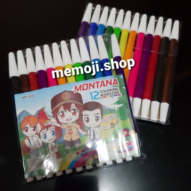 Jual Spidol 12 Warna 838 | Shopee Indonesia