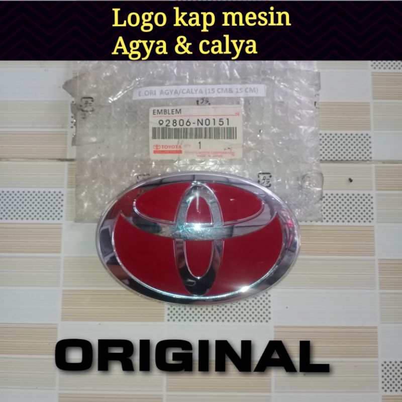 Jual Emblem logo kap mesin Toyota Agya dan calya | Shopee Indonesia