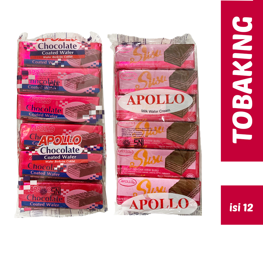 Jual Apollo Wafer Coklat Susu Apolo Wafer Biskuit Chocolate Milk 12 ...