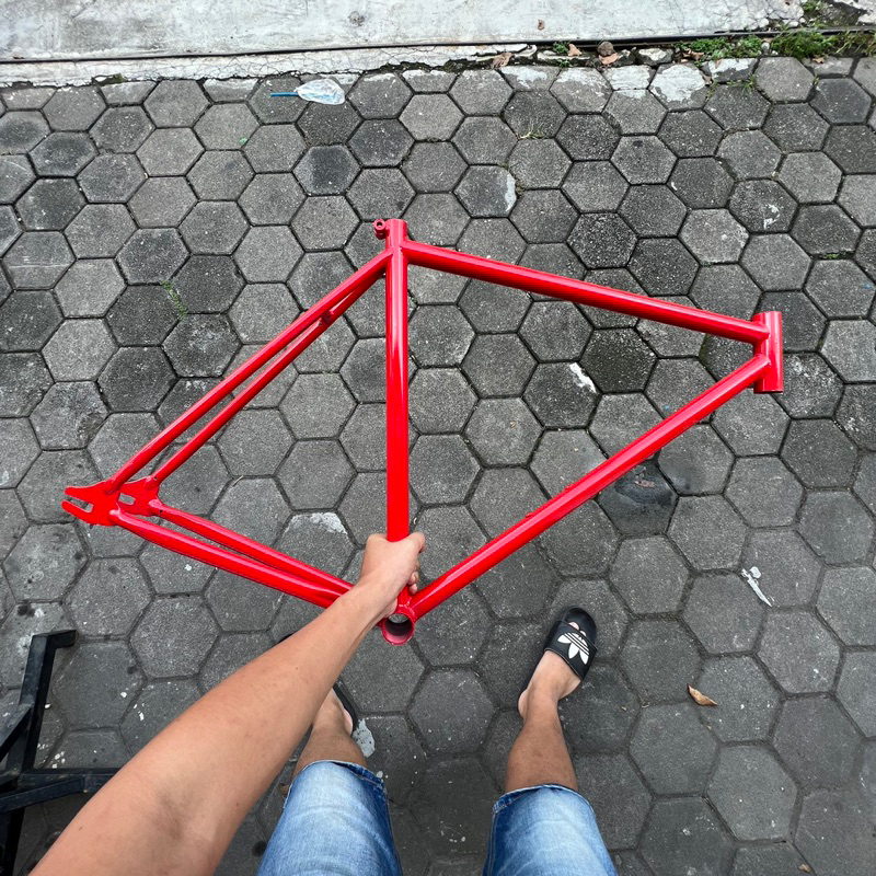 Jual FRAME FIXIE CLASSIC LOKAL LURUS BESI FIXED GEAR KLASIK 700C ...