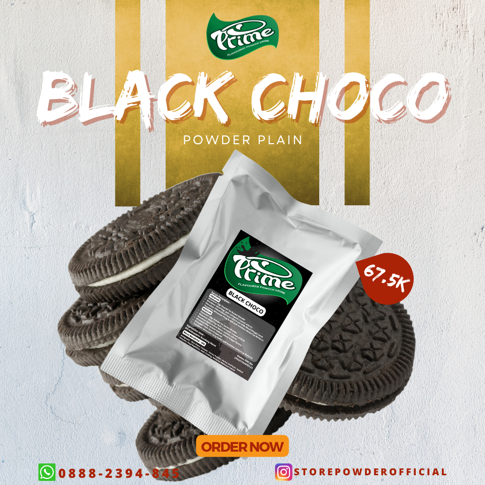 Jual Powder Drink Prime Black Choco / Bubuk Minuman Black Choco 1kg ...