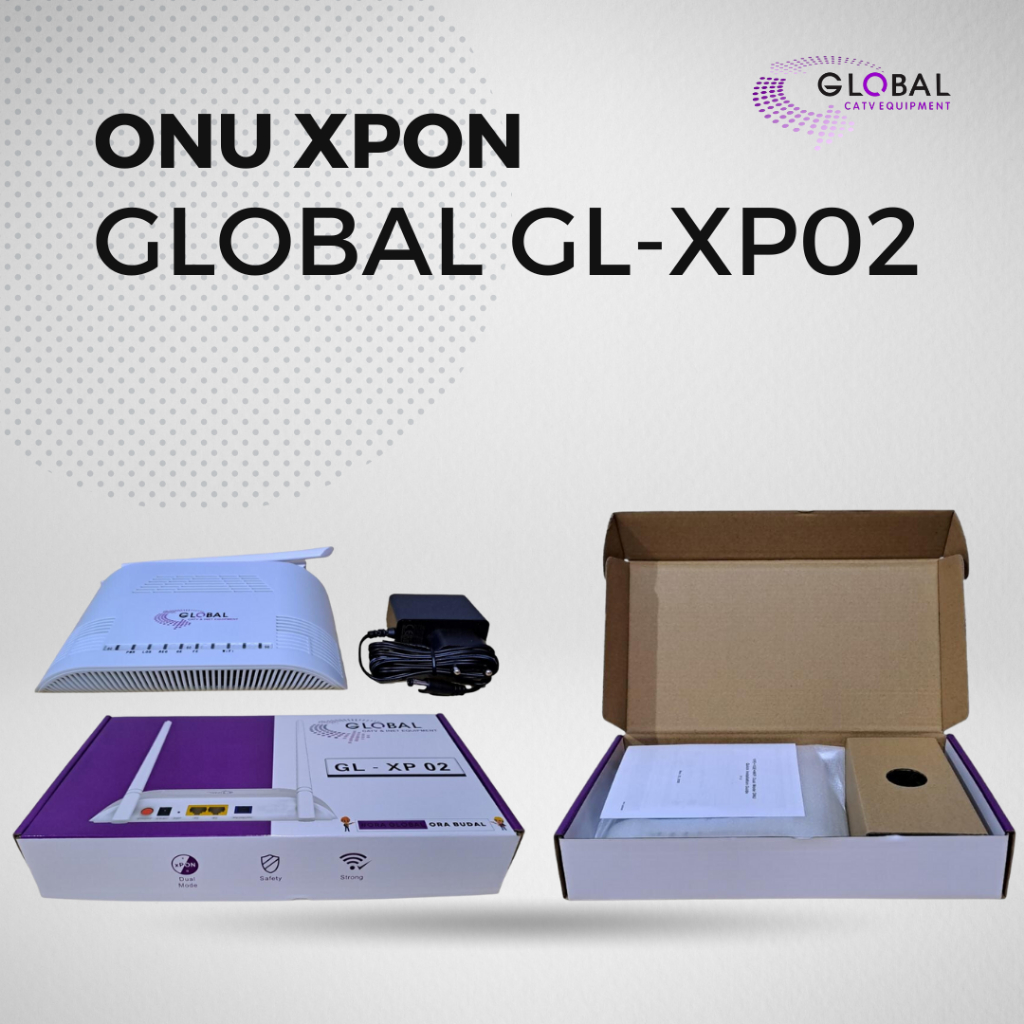 Jual ONU XPON GLOBAL GL-XP02 2 LAN | Shopee Indonesia