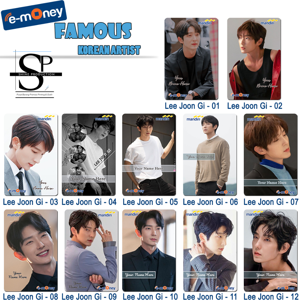 Jual Emoney Flazz Foto Lee Joon Gi Custom Nama | Shopee Indonesia