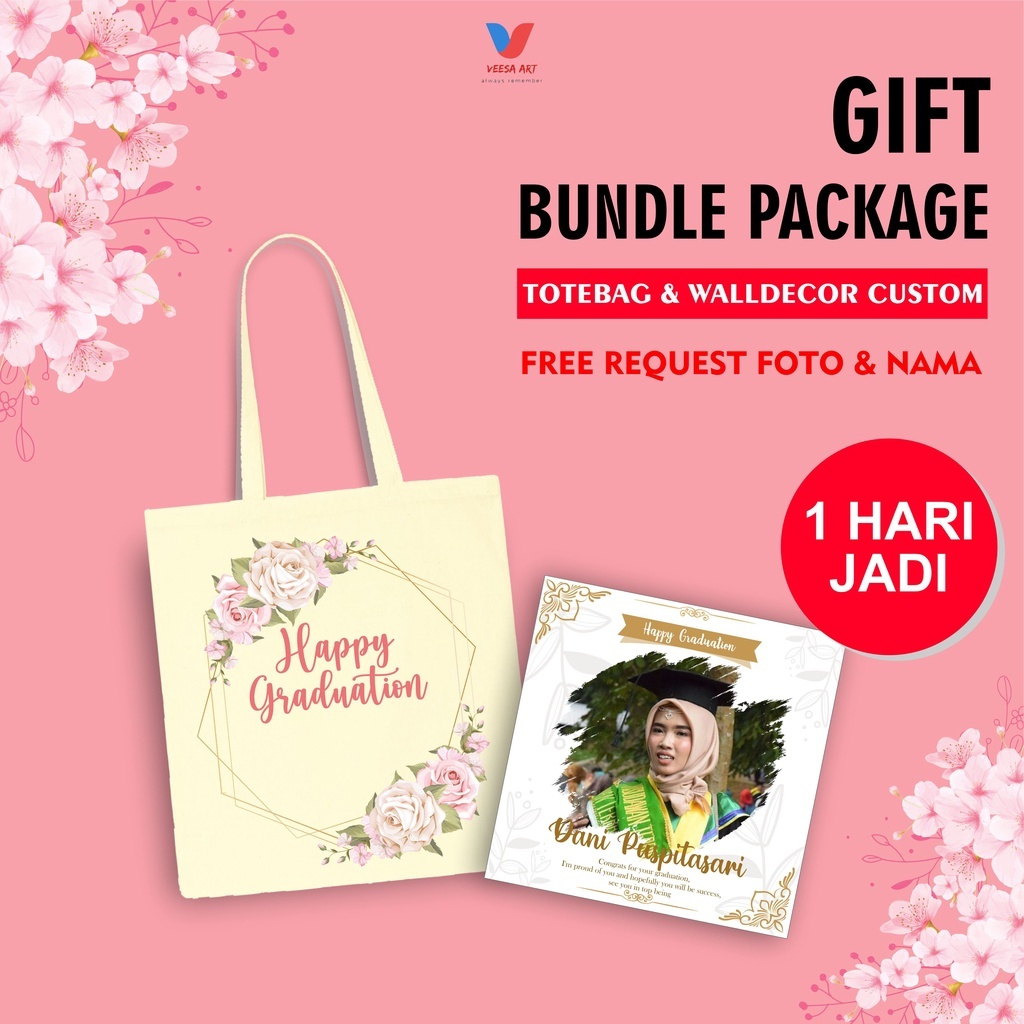 Jual Kado Wisuda Hiasan dinding Foto Totebag | Hadiah Ulang Tahun Ultah ...