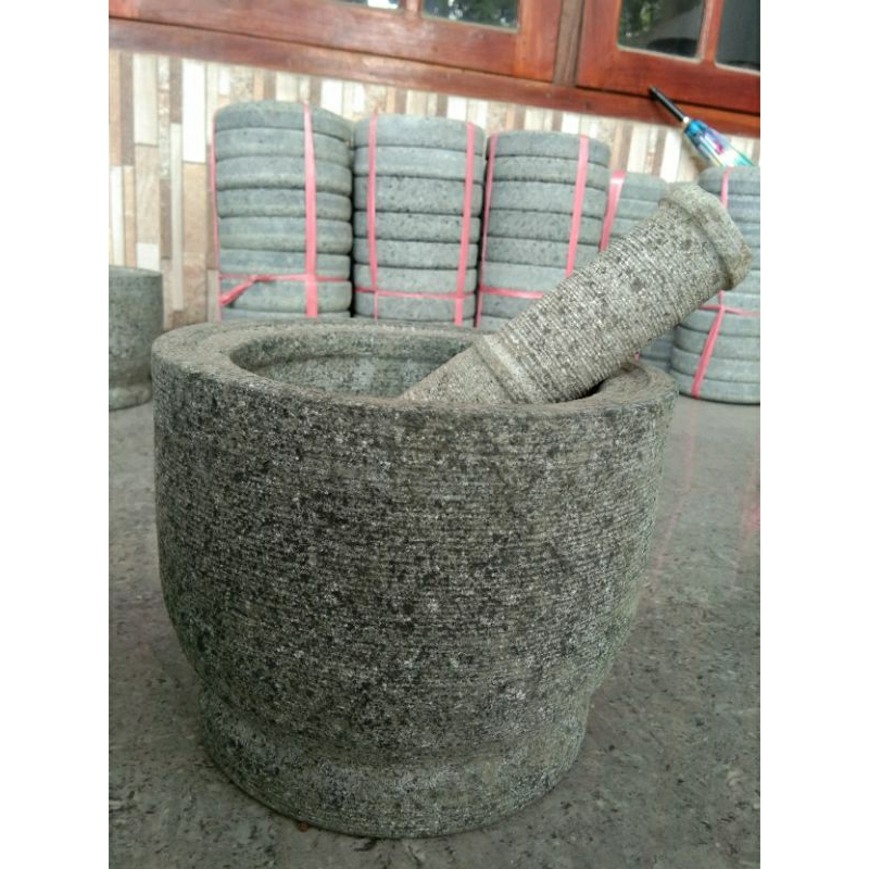 Jual Lesung Batu | Lumpang Batu 20cm | 100% Batu Andesit | Kerajinan ...