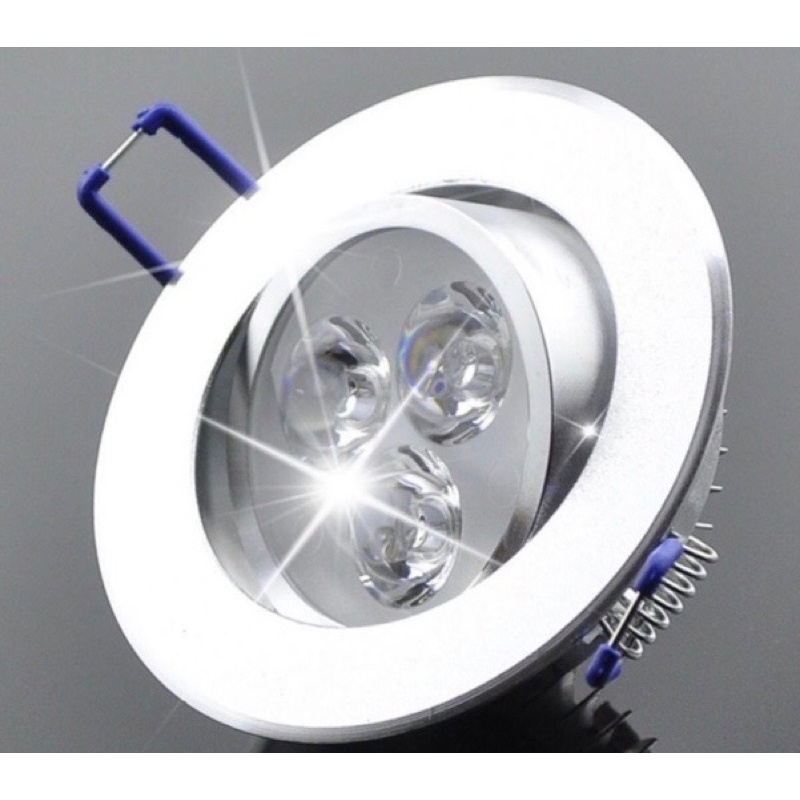 Jual Lampu Led Downlight Spotlight Sudut 3w 3watt 3 Mata Putih Kuning ...