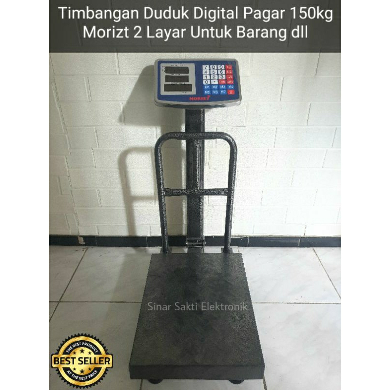 Jual Timbangan Duduk Digital Pagar 150kg 150 kg Morizt Moritz Barang 2 ...
