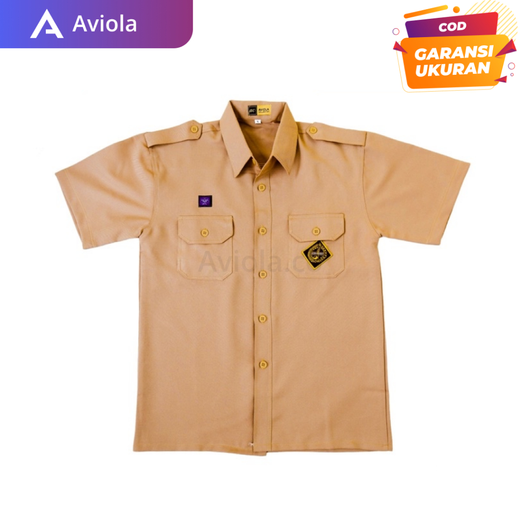 Jual Seragam Pramuka Rapilo SMP/SMA - seragam pramuka laki laki - baju Pramuka SMP/SMA | Shopee ...
