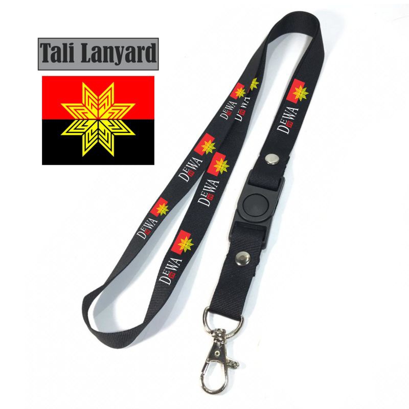 Jual Lanyard BAND DEWA 19 tali lanyard DEWA gantungan kunci name tag id ...