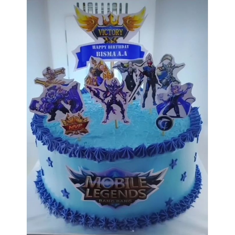 Jual Kue Ultah / Mobile Legend Victory Cake /Cake Ultah / Kue Ultah ...