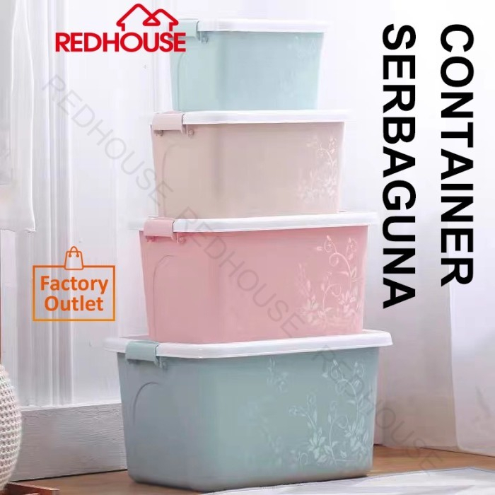 Jual Container Box Serbaguna Plastik Tebal Redhouse | Shopee Indonesia