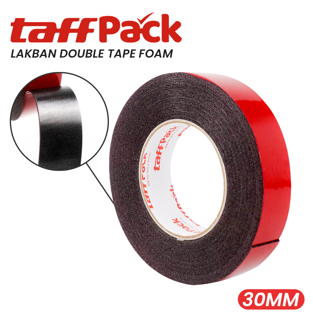 Jual Double Tape Hitam (30mm x 10m) PE Foam Busa 3M Isolasi Lakban TFP ...