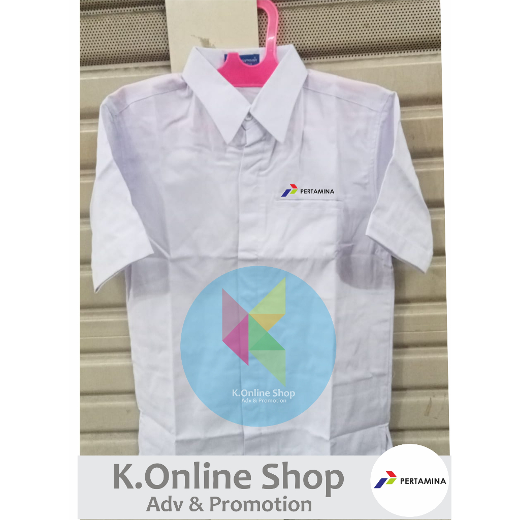Jual kemeja pertamina seragam pertamina baju pertamina lengan pendek ...