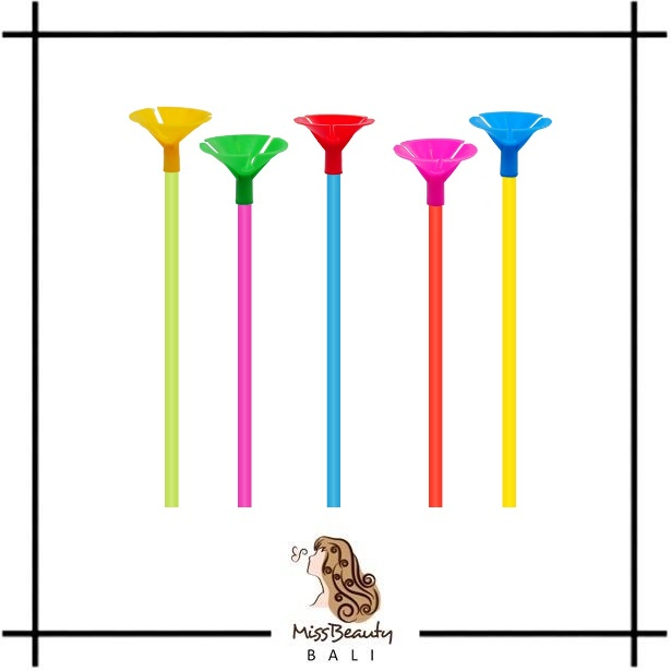 Jual Tangkai Balon / Gagang Balon / Stik Balon Warna Warni / Pegangan ...