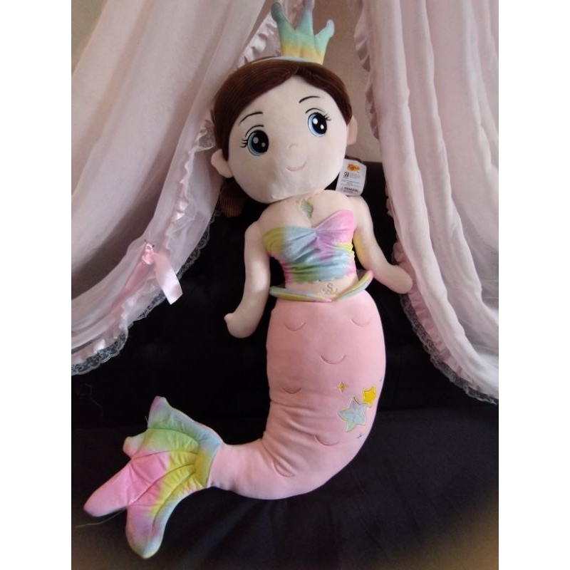 Jual Boneka Mermaid Jumbo 1 meter Boneka Puteri Duyung 100 cm | Shopee ...