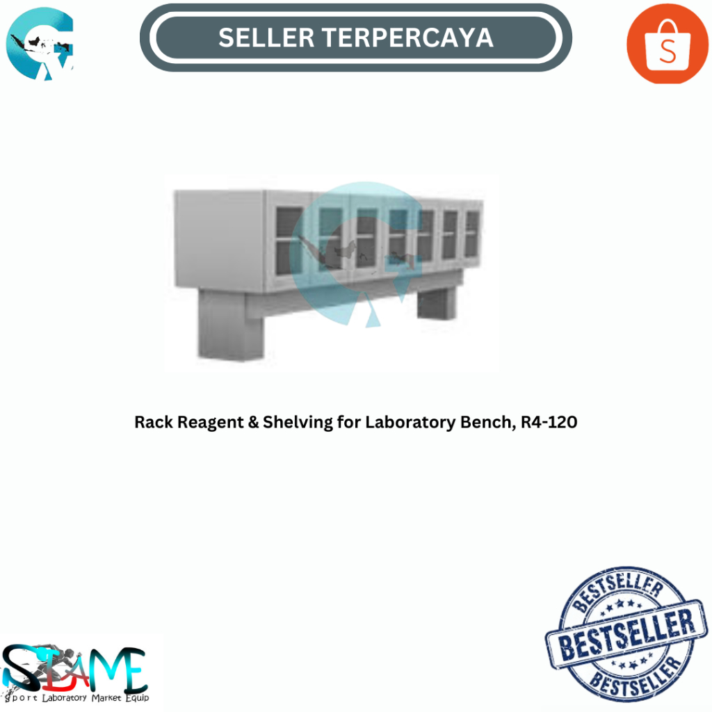 Jual Rack Reagent & Shelving for Laboratory Bench, R4-120 | Shopee ...