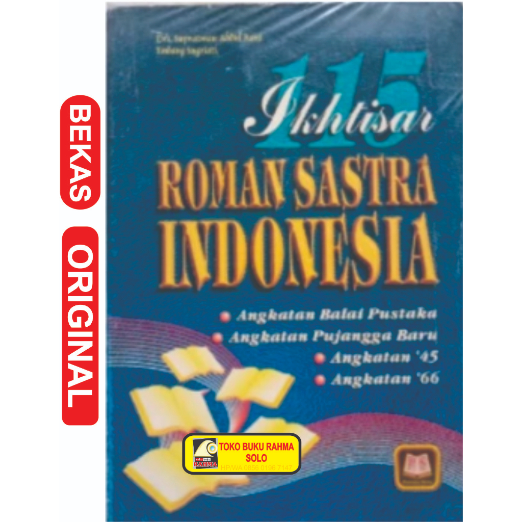 Jual 115 Ikhtisar Roman Sastra Indonesia Angkatan Balai Pustaka ...