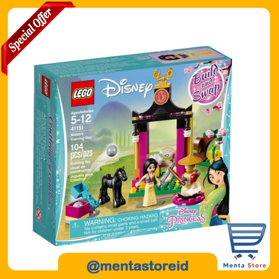 Jual LEGO Disney # 41151 Mulan's Training Day Sword Tea Ceremony Model ...