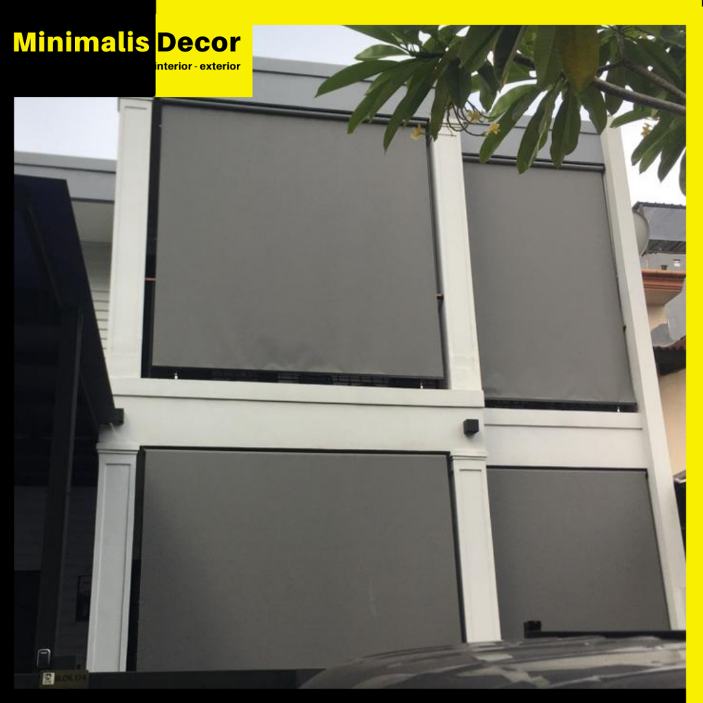 Jual suntex blind tirai gulung outdoor tampias air hujan | Shopee Indonesia