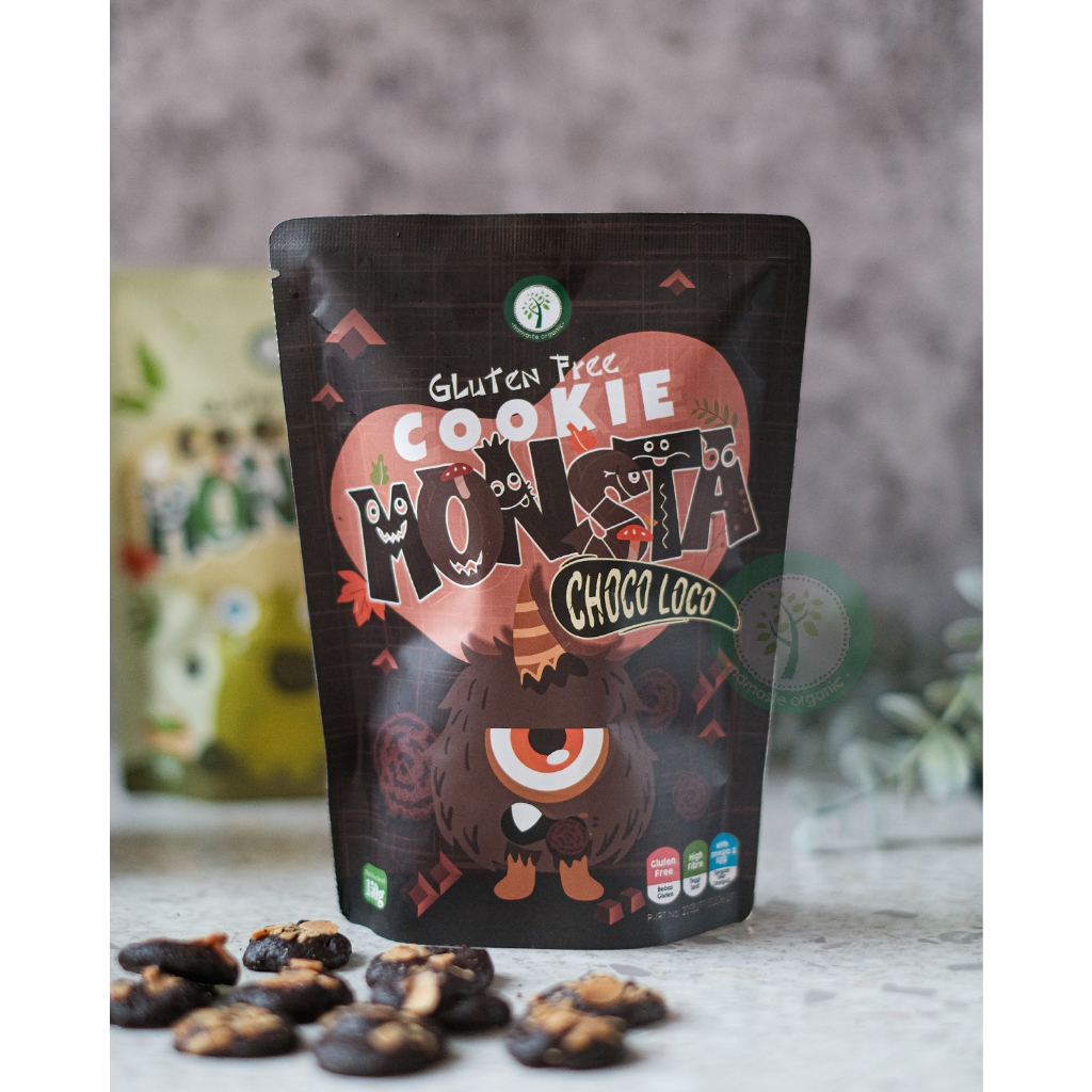 Jual GLUTEN FREE COOKIE MONSTA - CHOCO LOCO 150GR | Shopee Indonesia