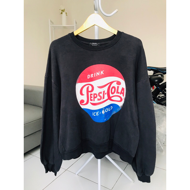 Jual Crewneck Brand Bershka X Pepsi Lengan Ballon (preloved) | Shopee ...