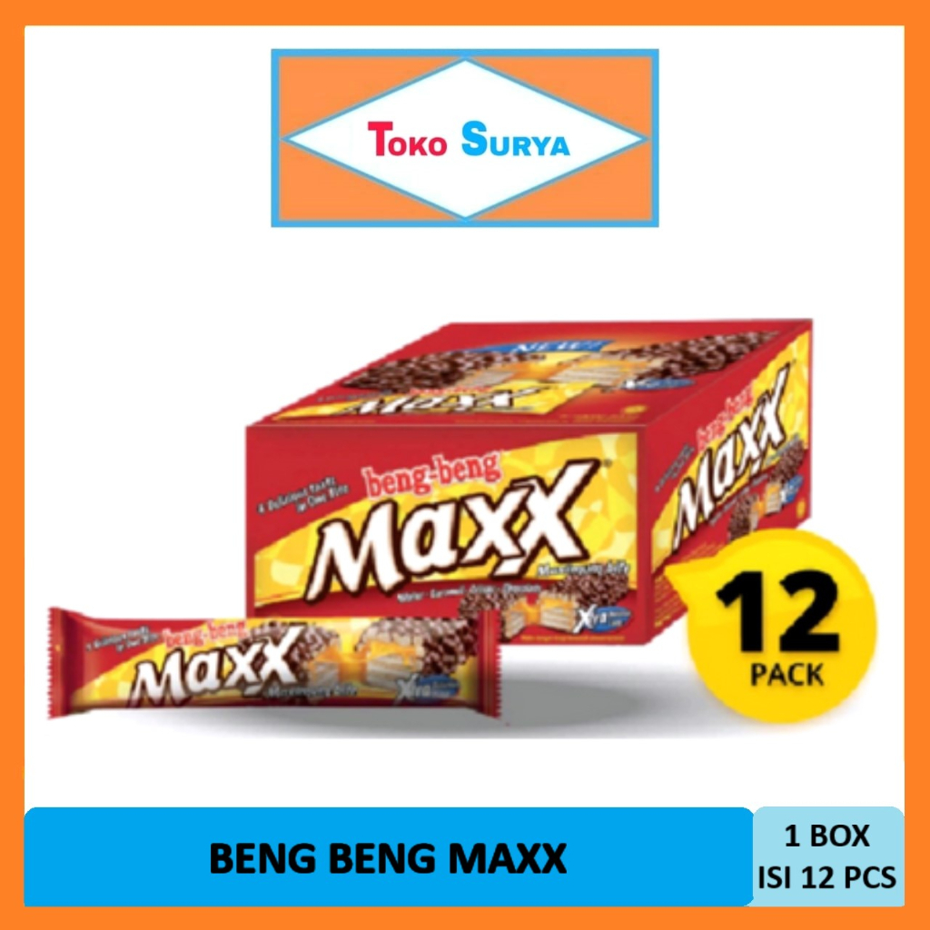 Jual Beng Beng Maxx Wafer Coklat 12 x 32 Gr Mayora | Shopee Indonesia