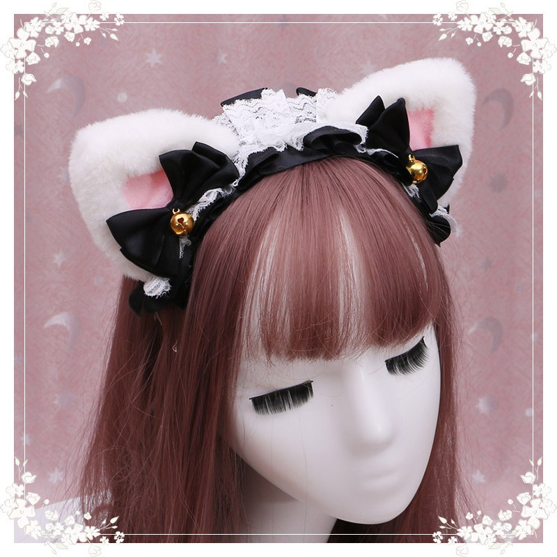 Jual BANDO KUPING TELINGA KUCING COSPLAY BULU TEBAL FUR EAR NEKO ...