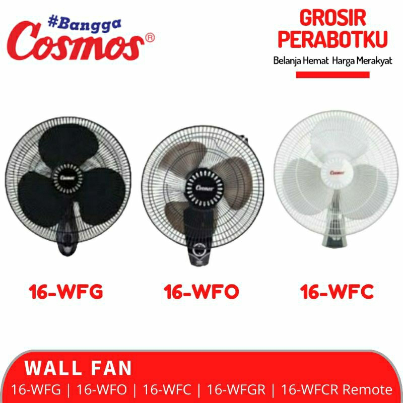 Jual Cosmos Wall Fan Kipas Angin Dinding 16 Inch 16 WFG 16 WFO 16 WFC ...