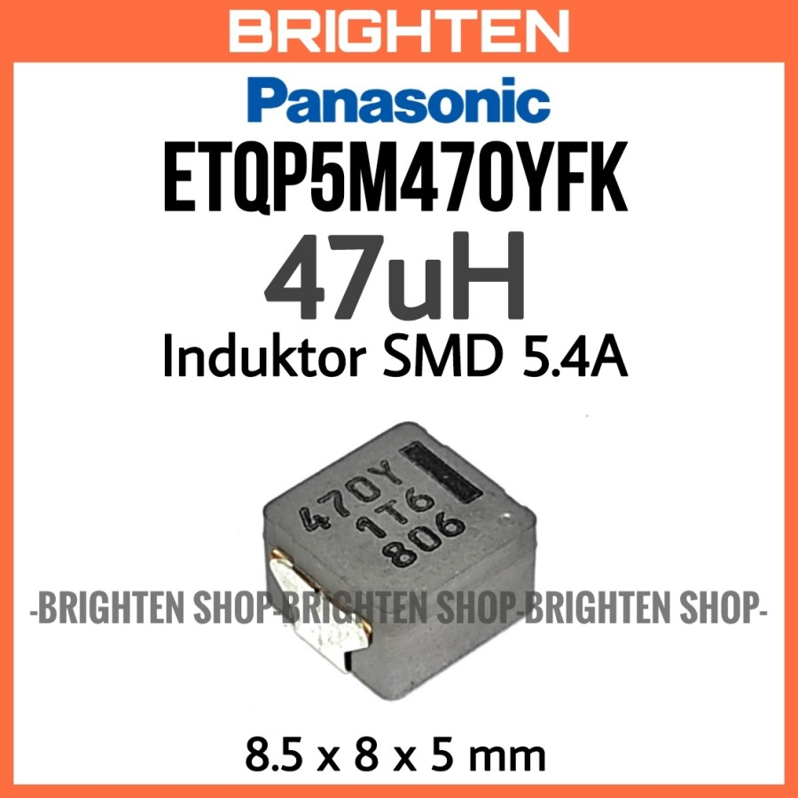 Jual PANASONIC Induktor SMD 47uH 5.4A ETQP5M470YFK | Shopee Indonesia