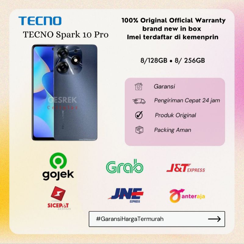 Jual TECNO SPARK 10 PRO 8/128 8/256 - GARANSI RESMI | Shopee Indonesia