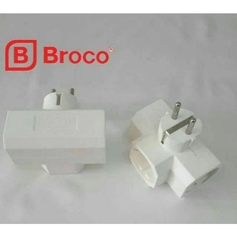 Jual STOP KONTAK T ARDE 3 CABANG BROCO Colokan T BROCO Cuk T 3 lubang ...