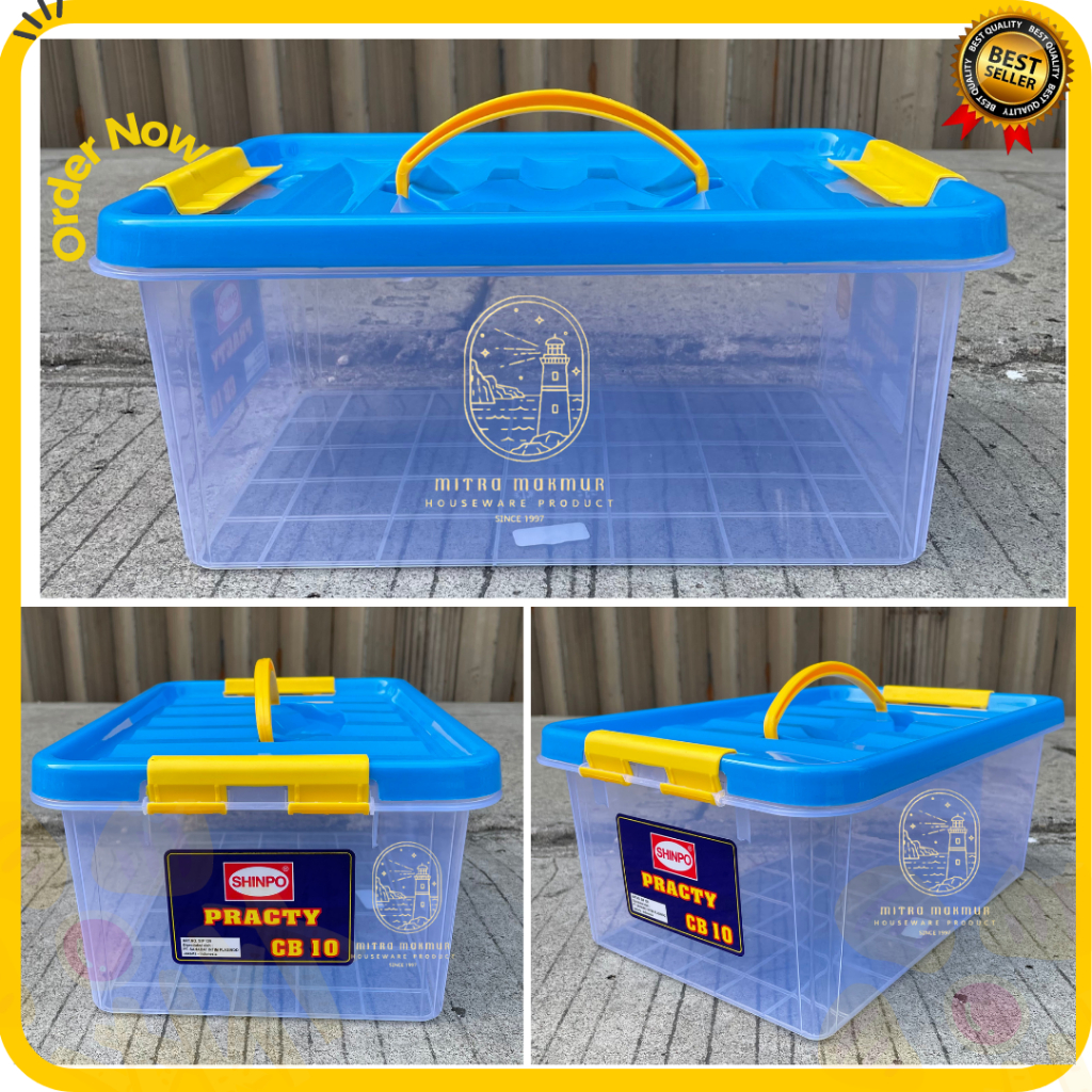 Jual Container Box Shinpo 10 Liter Kontainer Box Tempat Penyimpanan ...