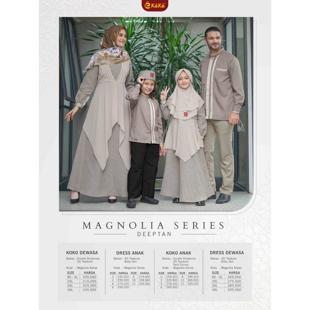 Jual SARIMBIT KEKE MAGNOLIA SERIES DEEP TAN / SARIMBIT KELUARGA / GAMIS ...