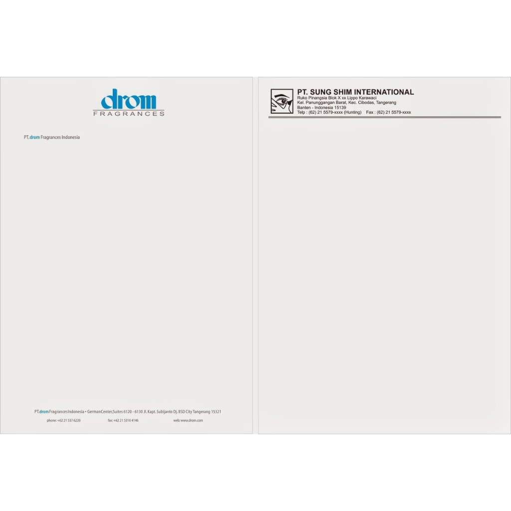 Jual Promo Cetak Kop Surat HVS A4 Folio 1 Warna/ Print Kop Surat Kantor ...