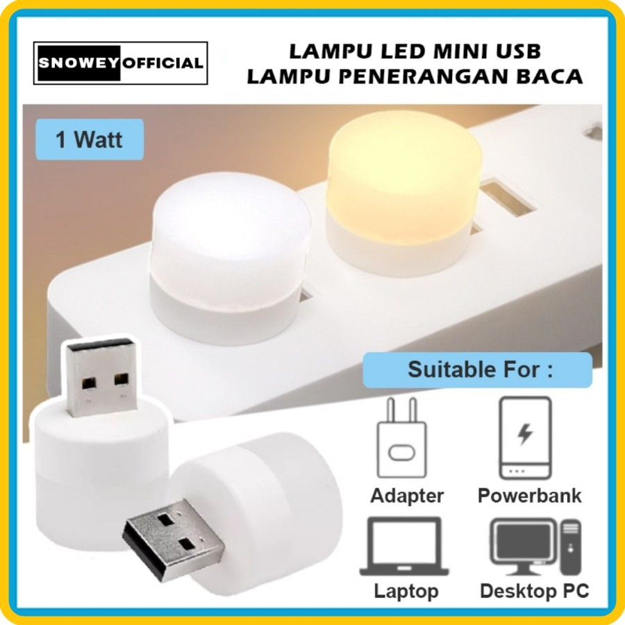 Jual Lampu LED Mini USB Portable - Lampu Penerangan Baca Belajar Tidur ...